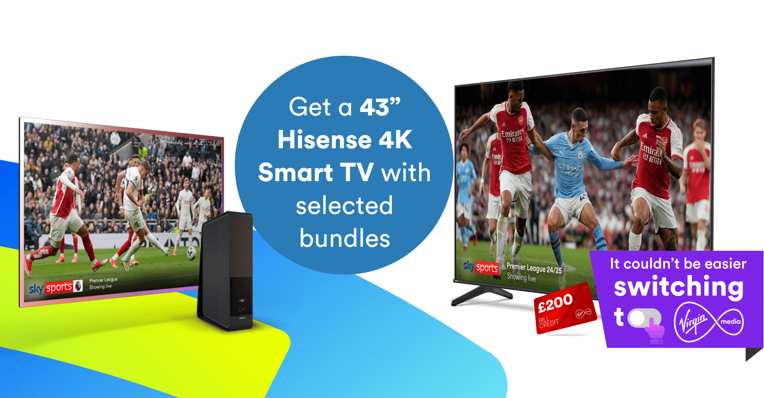 Our Best Broadband and TV Deals | £0 Setup | September 2024 - Virgin Media